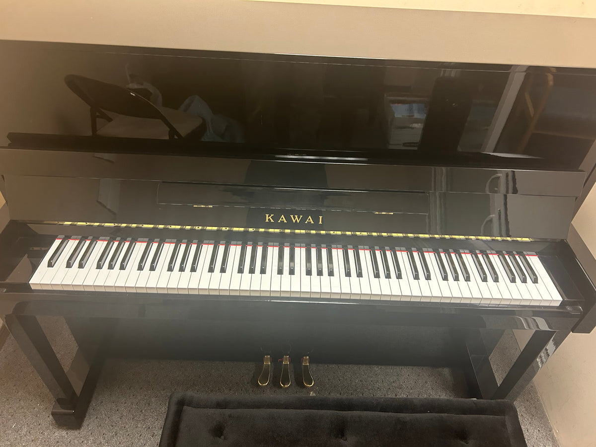 Kawai Studio Upright Piano-Model CX-21D-Ebony Polish – washingtonpianos